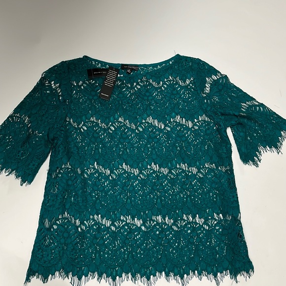 The Limited | Tops | The Limited Green Lace Top | Poshmark